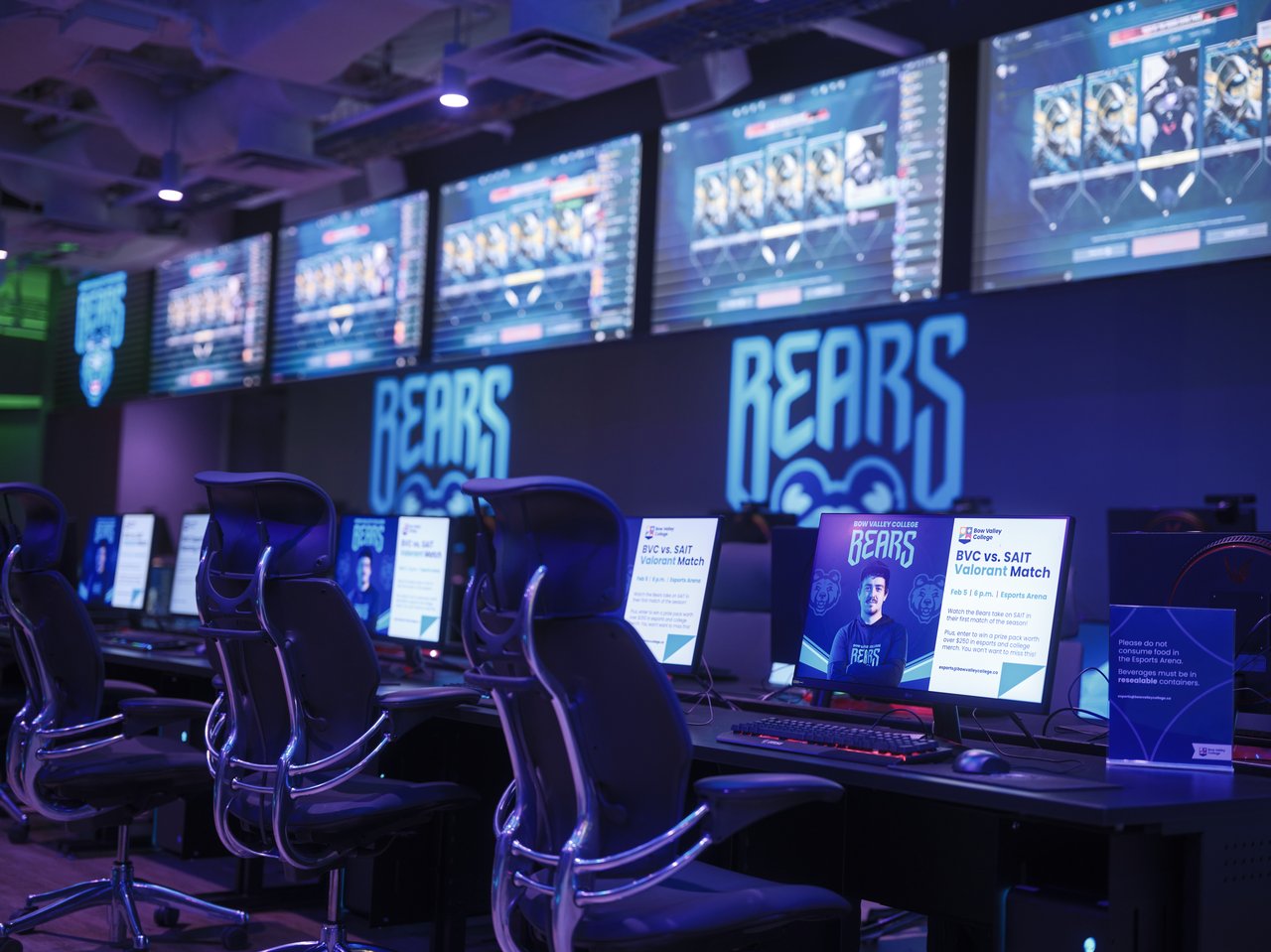 Explore Bow Valley College's downtown campus - Esport Arena