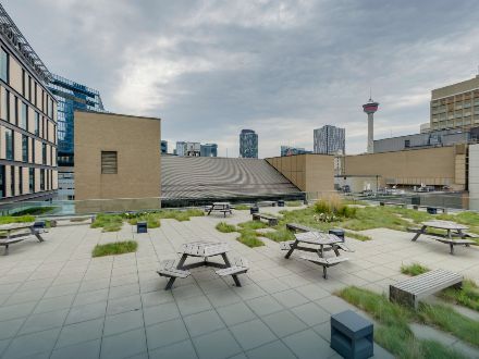 Explore Bow Valley College's downtown campus - Fourth Floor Terrace
