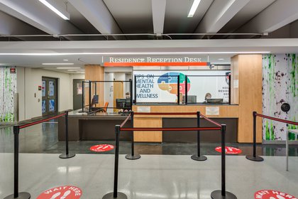 Summer Accommodations Tour - Residence Reception Desk
