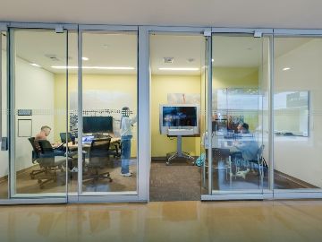 On Campus Highlights - CityU Trophy Case and Study Rooms