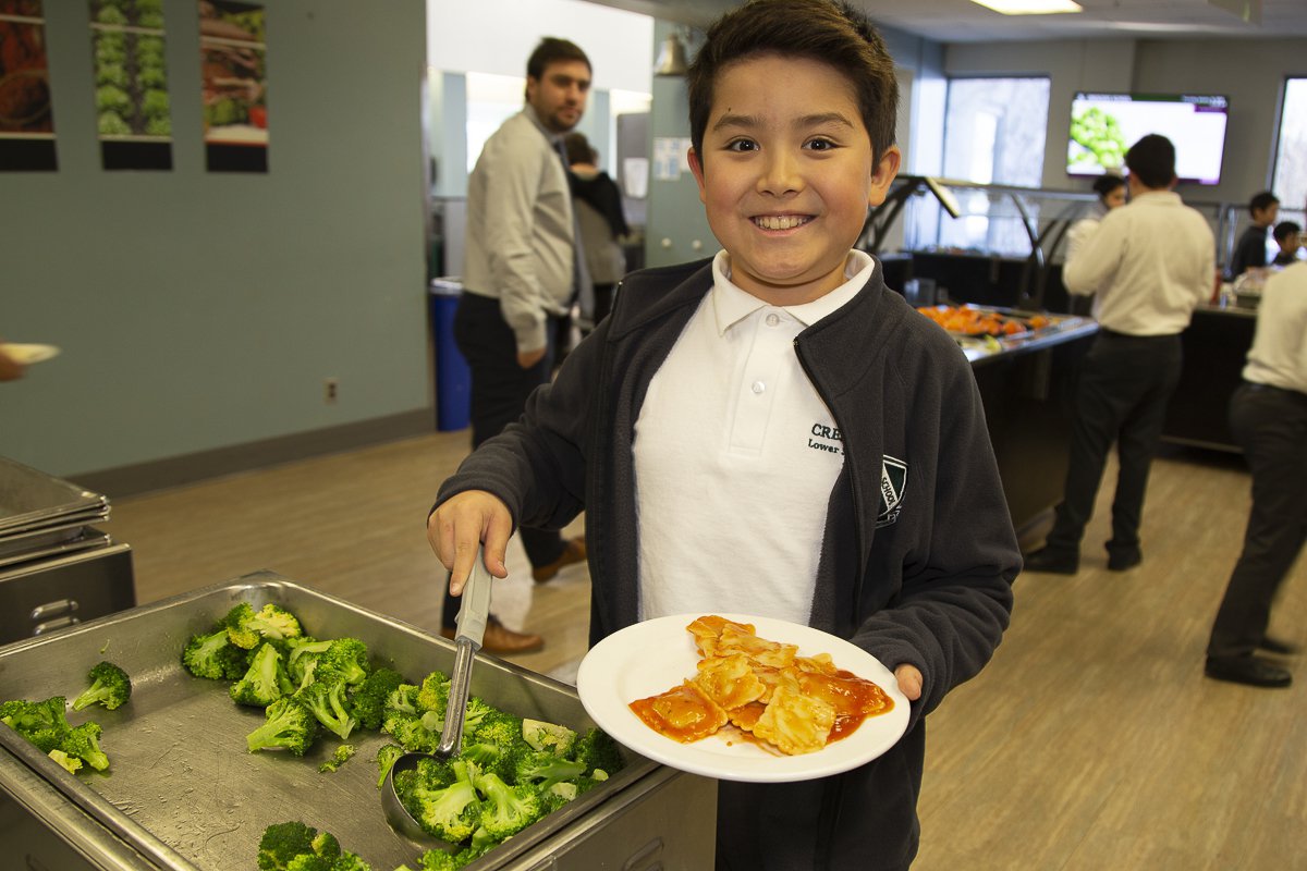 Lower School Tour - Dining Hall Eating