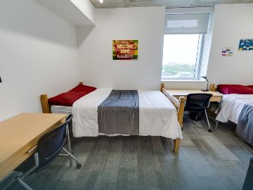 North Quad - PGCLL Double Room with Connecting Shared Washroom