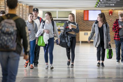 Red Deer Polytechnic Main Campus - Main Hallway & Campus Store