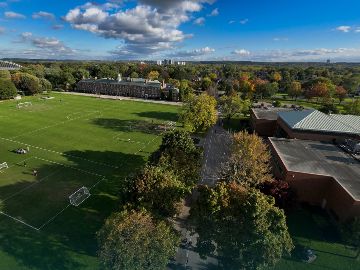 Outdoor Spaces - Aerial View Above McKeough Common