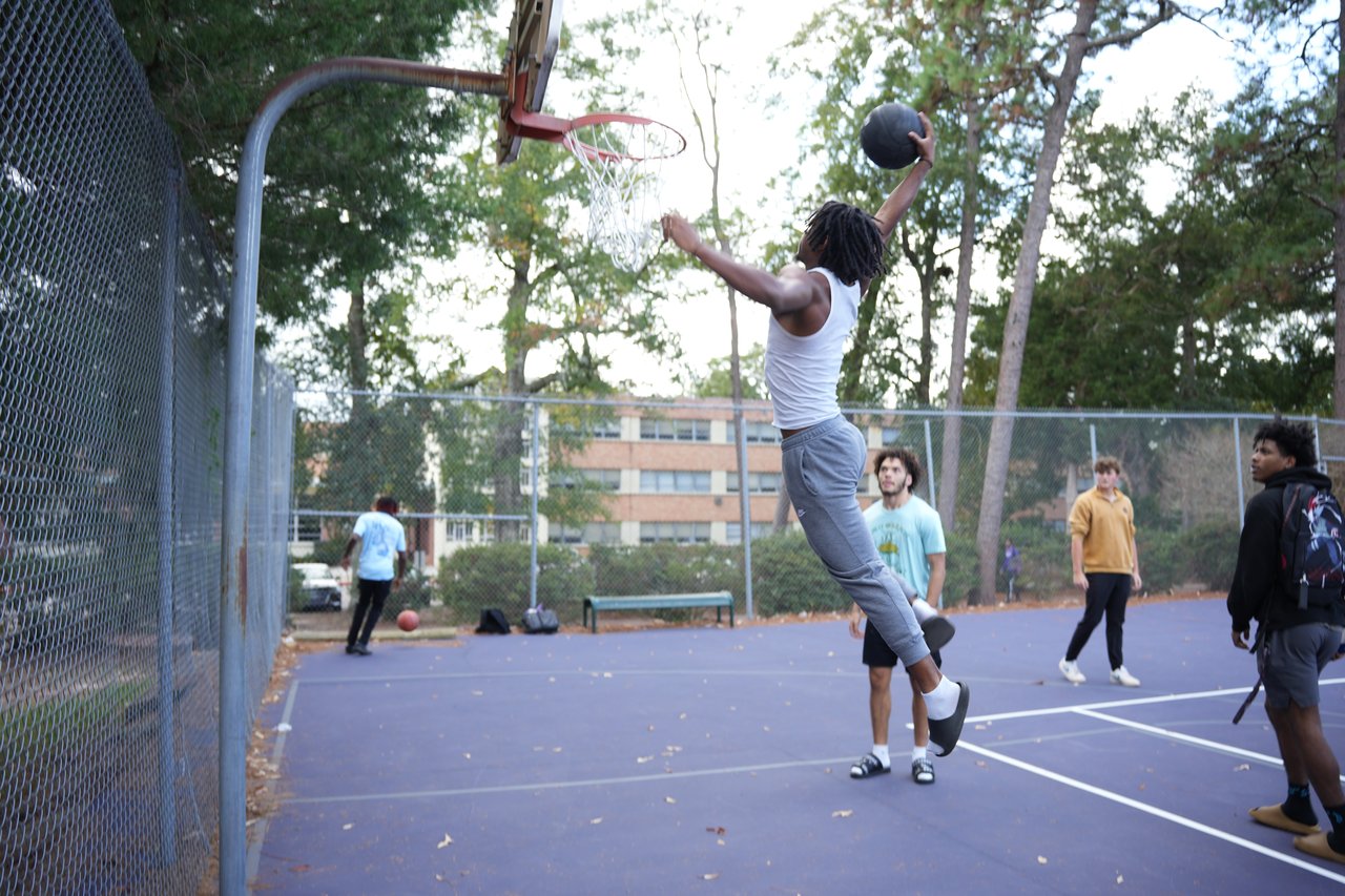 Campus Life - Tennis and Basketball Courts