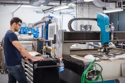 Davis Campus - CNC Water Jet Lab