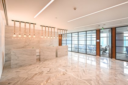 Mirae Asset Tower, Shanghai, China - Reception (Mirae Asset Tower ...
