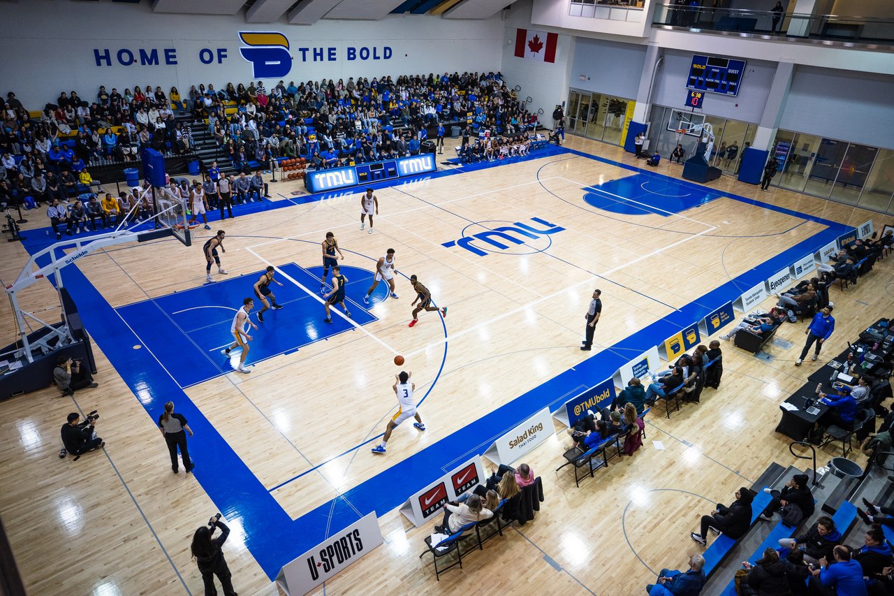 This is TMU - Mattamy Athletic Centre Home Court