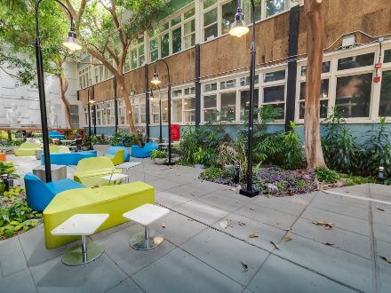 Full Main Campus Tour - Administration Courtyard