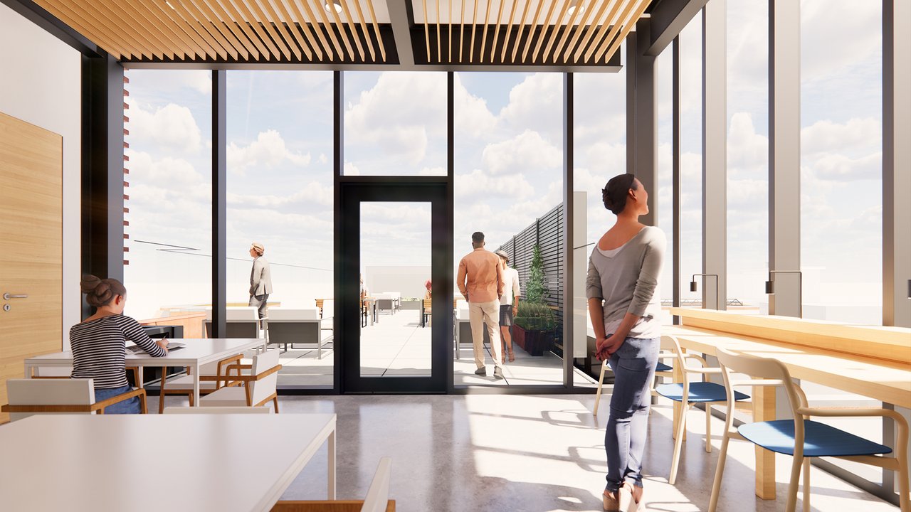 Innis College - Rooftop Lounge and Terrace